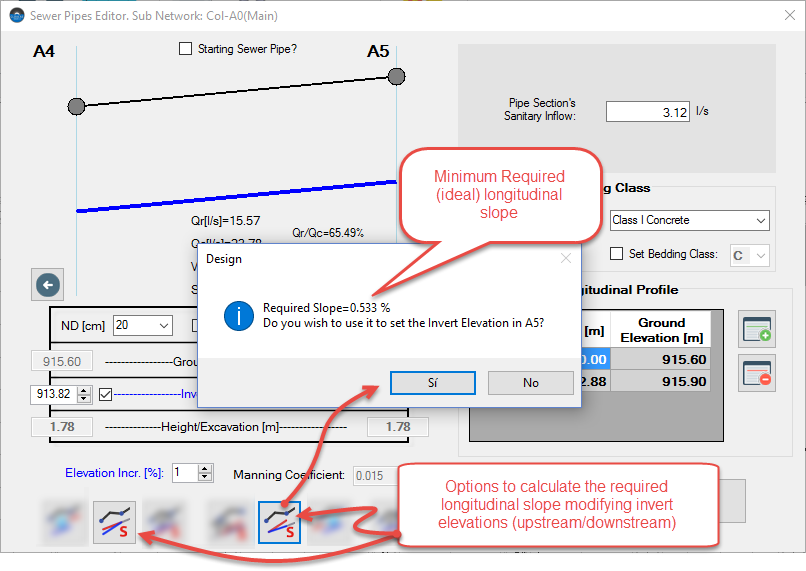 The Sewer Pipes Editor In Cloacas The Sanitary Design Software